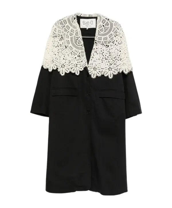 Sea Alina Lace-collar Coat