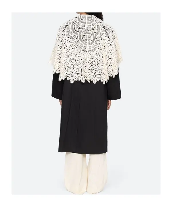 Sea Alina Lace-collar Coat