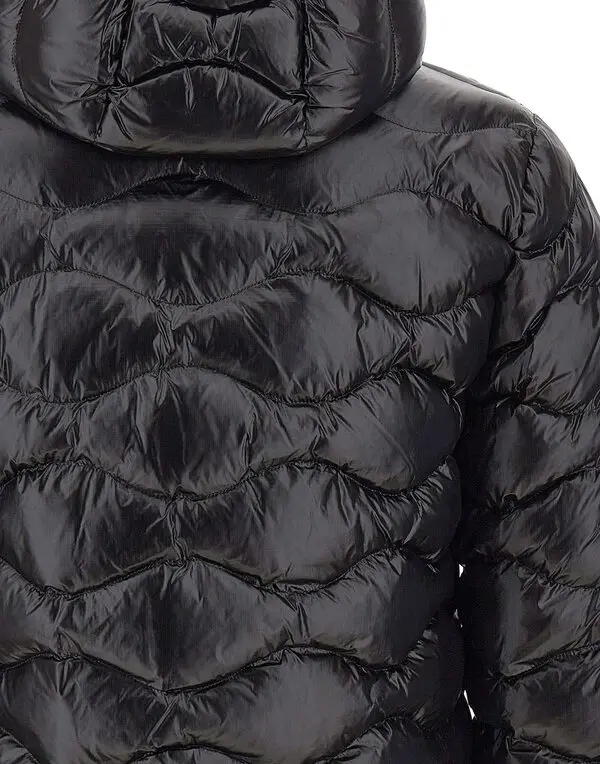 BLAUER. Long-sleeve Hooded Padded Jacket