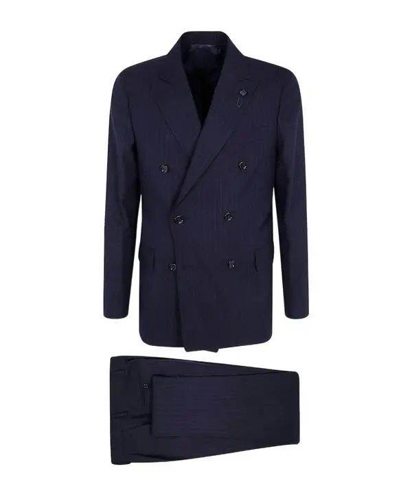 LARDINI Double Breasted Tailored Suit