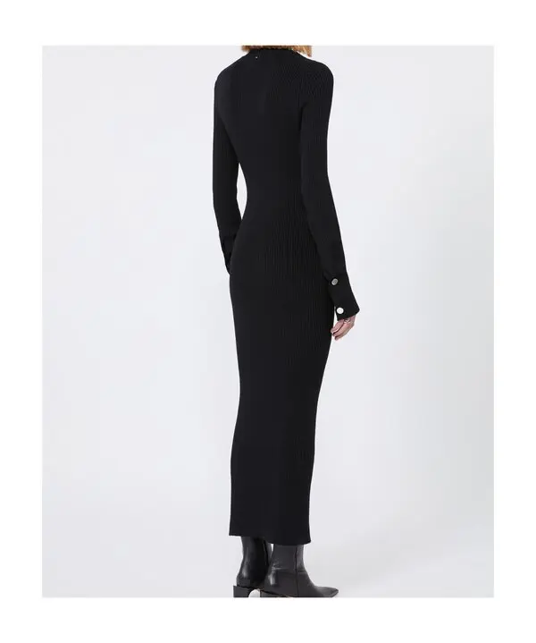Sportmax Garibo Ribbed Wool Maxi Dress