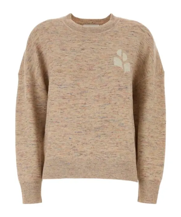 Isabel Marant Étoile Atlee Logo Knitted Jumper - Light Brown
