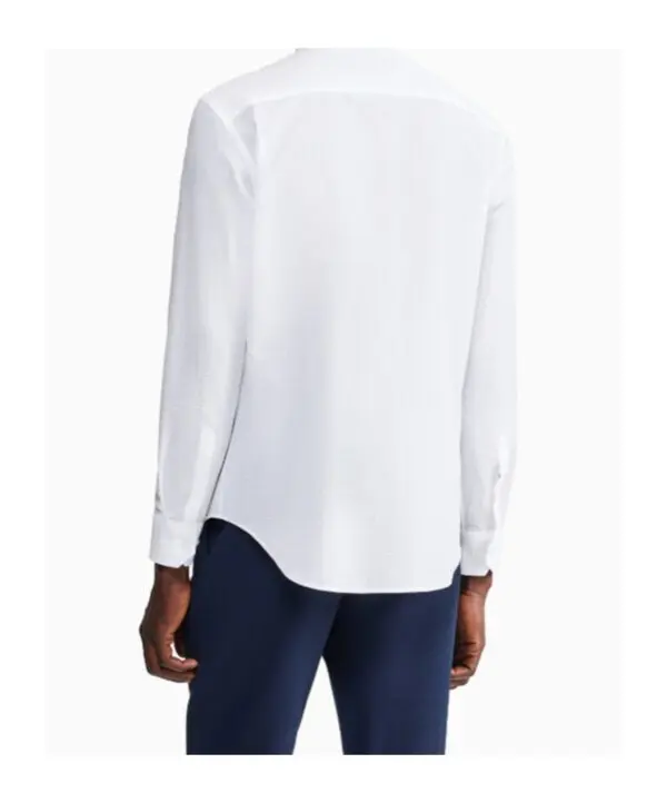 Giorgio Armani Regular Fit Cotton Seersucker Shirt