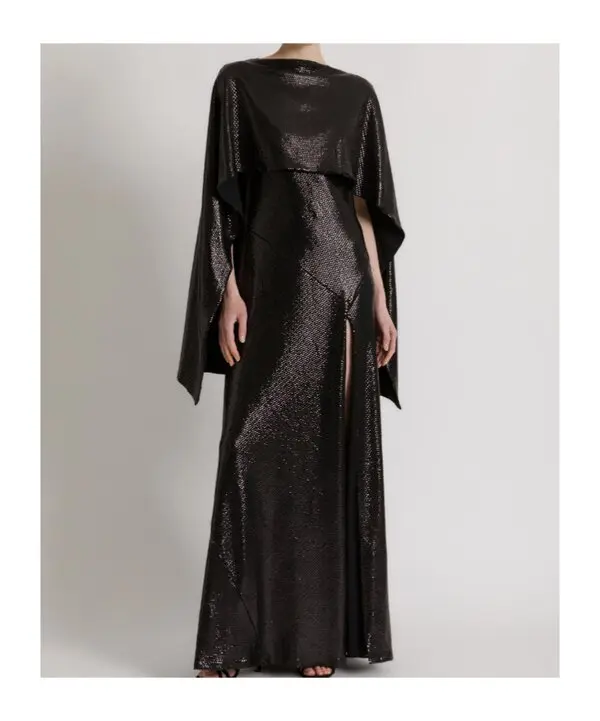 Alberta Ferretti All-over Sequin Cape