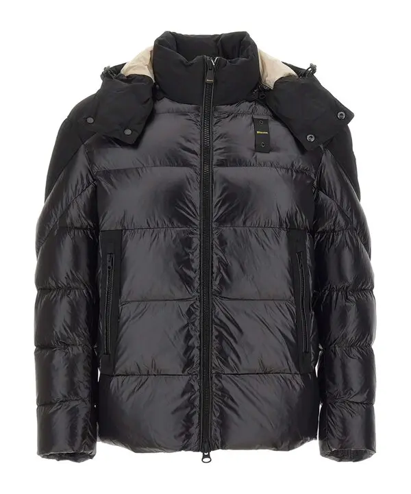 BLAUER. Long-sleeve Hooded Padded Jacket
