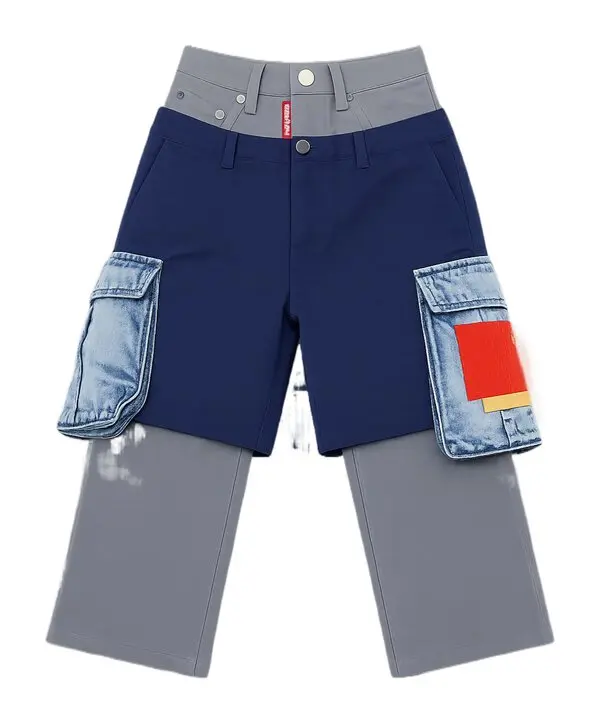 Dsquared2 Layered Cargo Pants - Grey