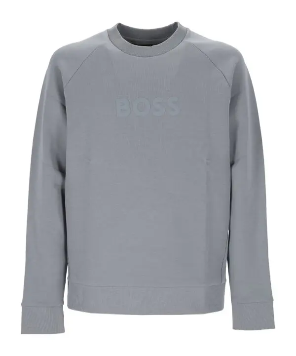 Hugo Boss Crew Neck Long-sleeved Sweatshirt - Gray