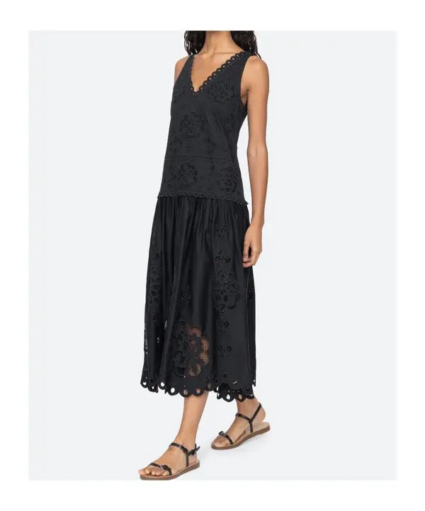 Sea Gardener Midi Dress