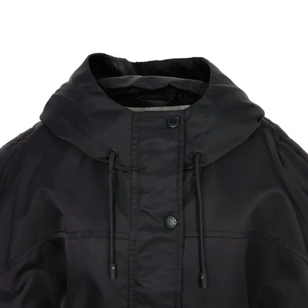 Max Mara Quilted Hooded Gilet - Black