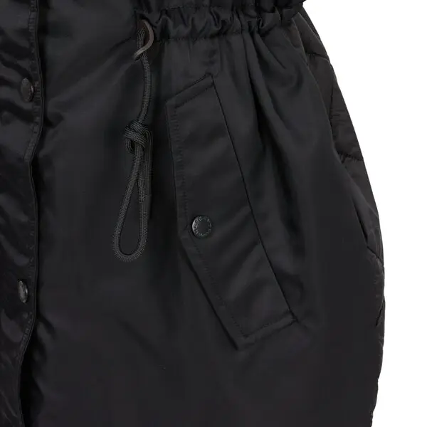 Max Mara Quilted Hooded Gilet - Black