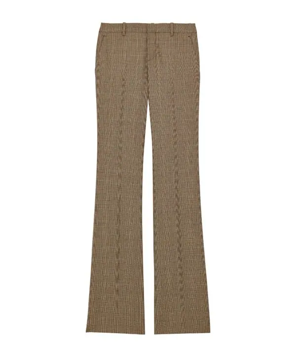 Saint Laurent Belt Loop Casual Pants - Brown