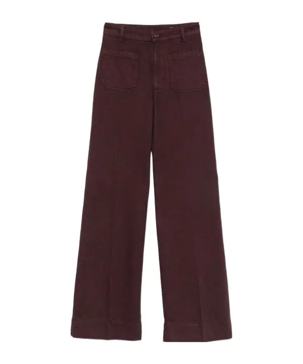 Victoria Beckham Alina Straight-leg Jeans - Bordeaux