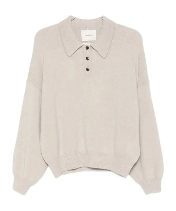 LISA YANG Long-sleeved Polo Collar Sweater