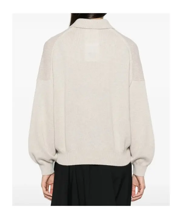 LISA YANG Long-sleeved Polo Collar Sweater