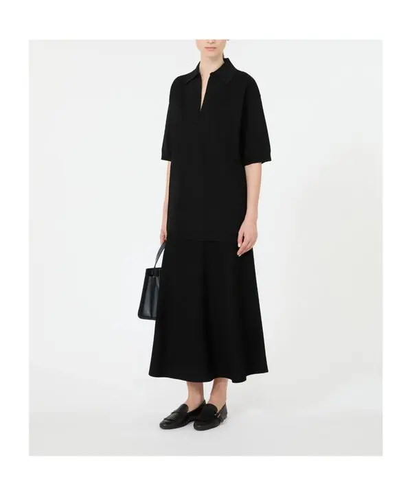 Max Mara Long Crepe Knitted Top