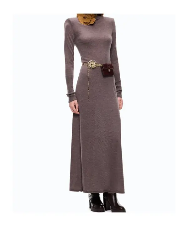 Pinko Fine-knit Roll-neck Dress