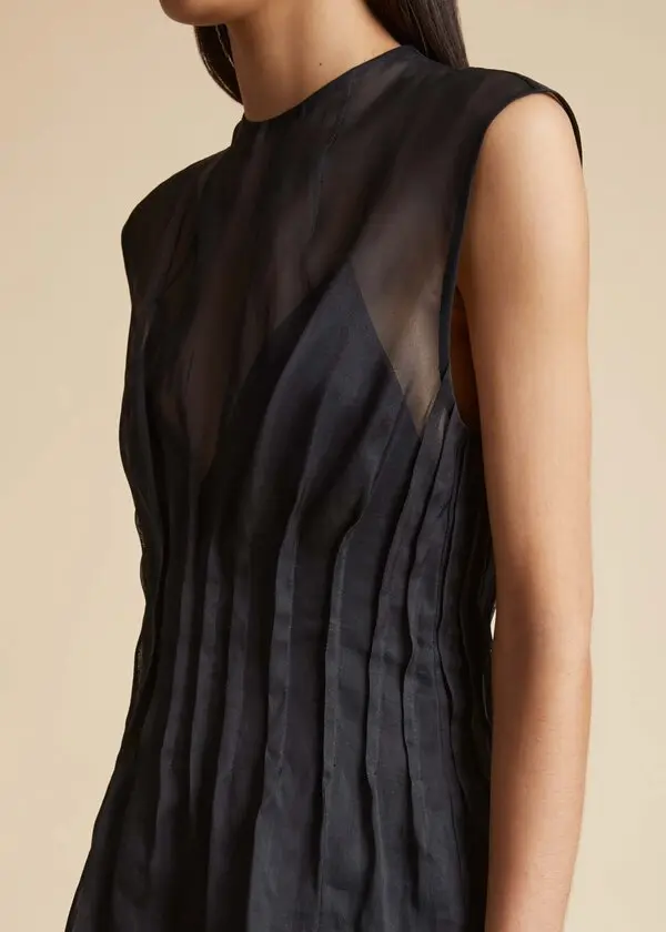 Khaite The Westin Sleeveless Silk Top - Brown