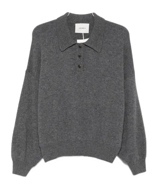 LISA YANG Long-sleeved Polo Collar Sweater