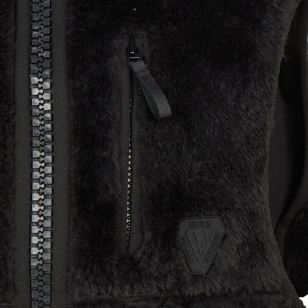 Mihara Yasuhiro Sleeveless Faux Shearling Jacket