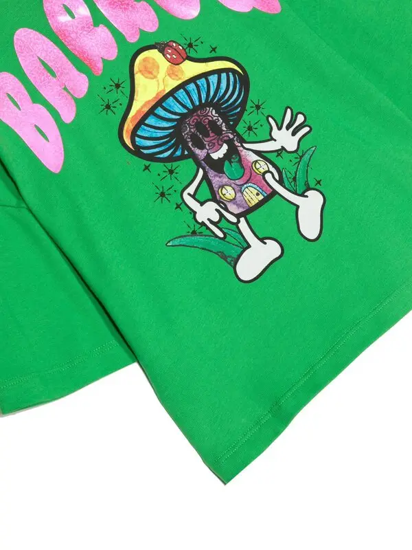BARROW Logo-print Cotton Crop Top