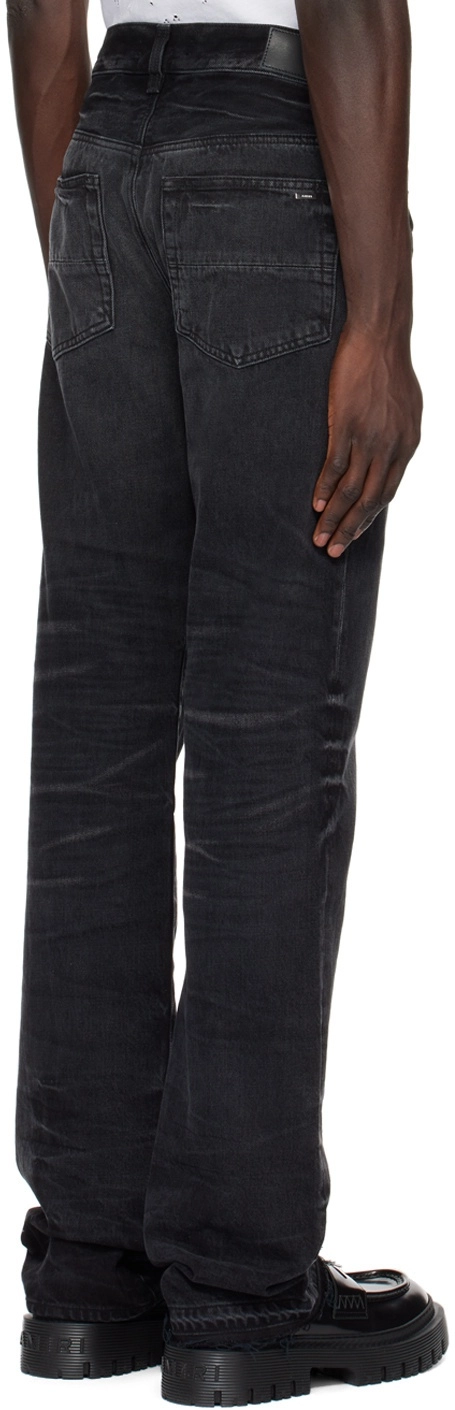 Amiri Logo Patch Straight Leg Jeans