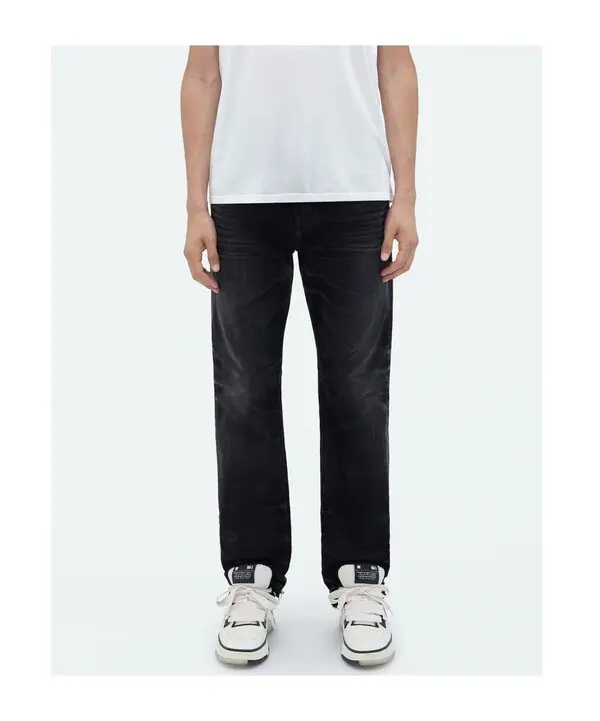 Amiri Logo Patch Straight Leg Jeans