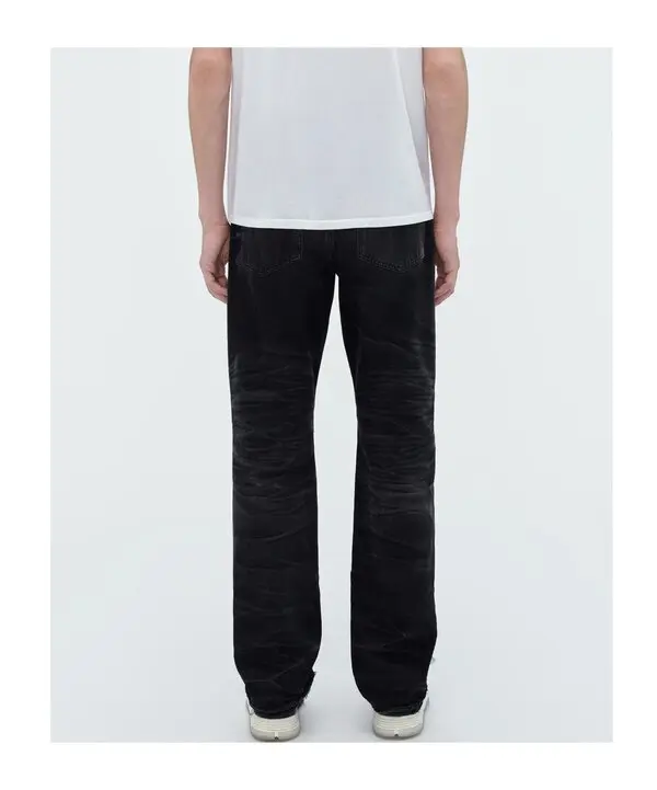 Amiri Logo Patch Straight Leg Jeans