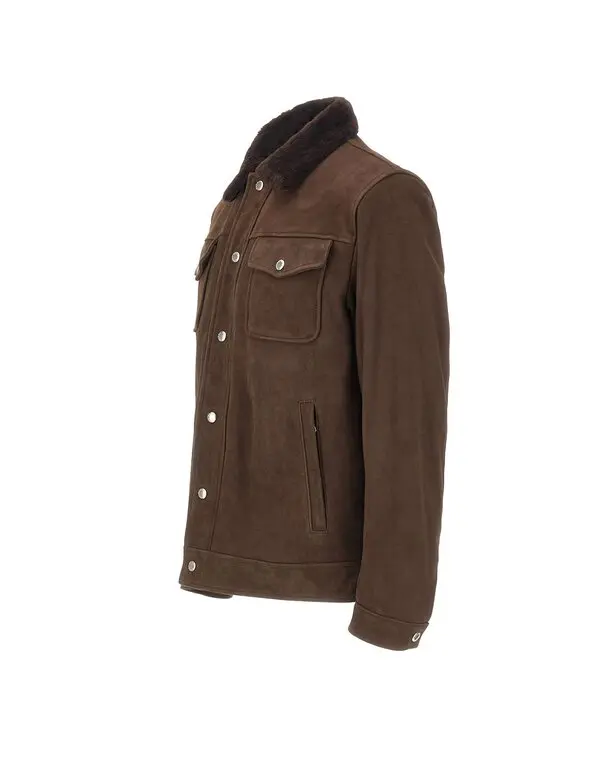 BARBA NAPOLI Long-sleeve Collared Jacket