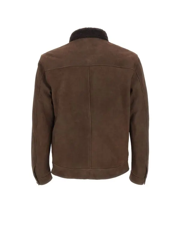 BARBA NAPOLI Long-sleeve Collared Jacket