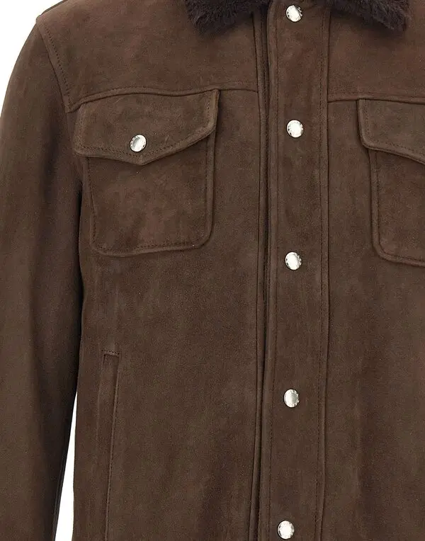 BARBA NAPOLI Long-sleeve Collared Jacket