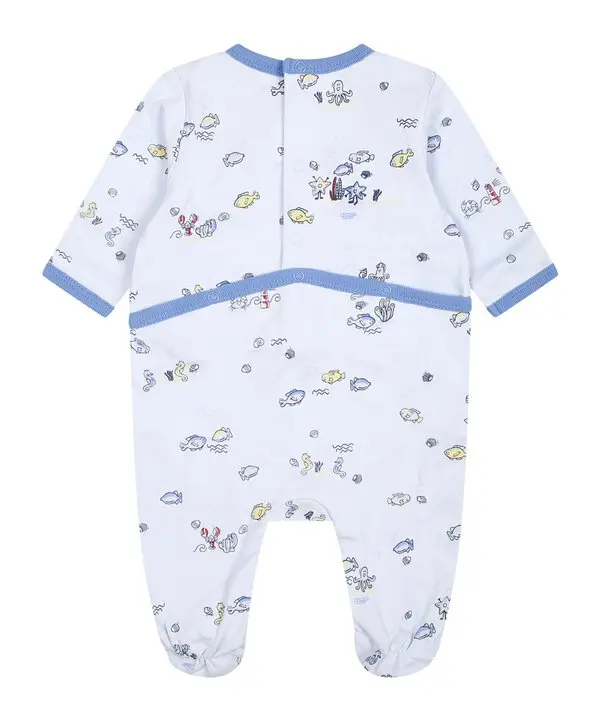 Kenzo Logo Jumpsuit Hat Bib Set