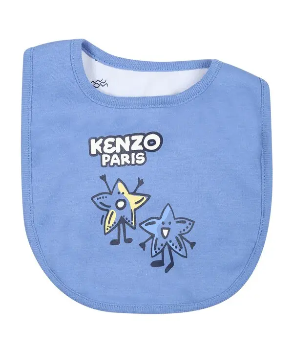 Kenzo Logo Jumpsuit Hat Bib Set