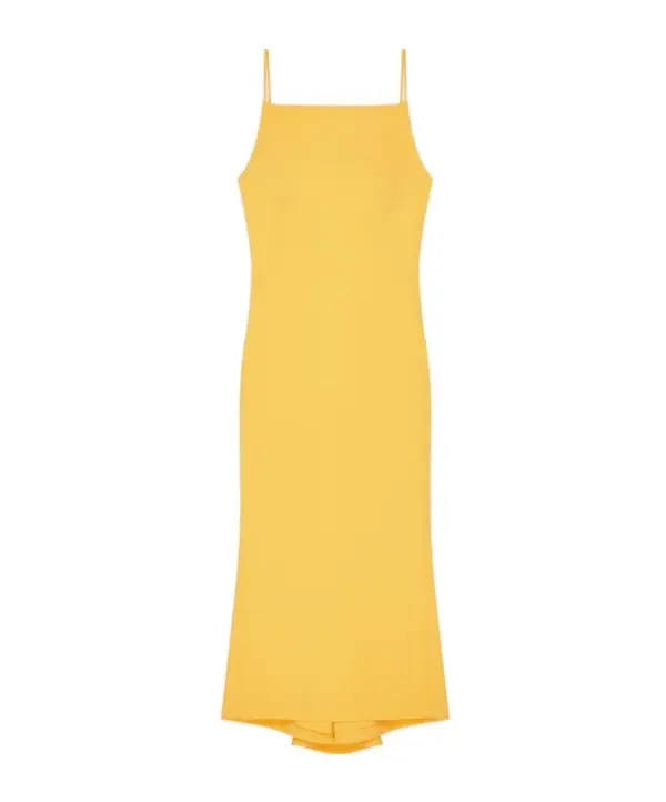 Givenchy Sliced Midi Dress In Crepe Cady