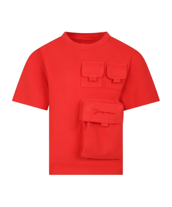 Jacquemus Embroidery Round-collar T-shirt