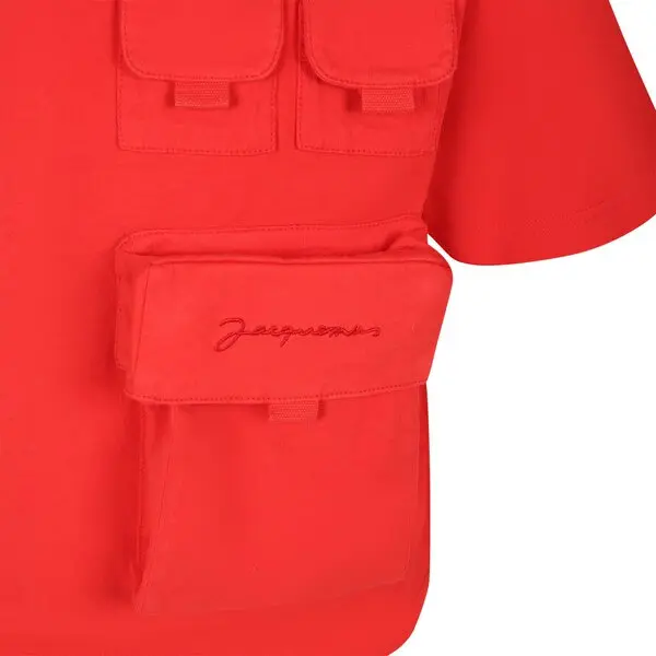 Jacquemus Embroidery Round-collar T-shirt