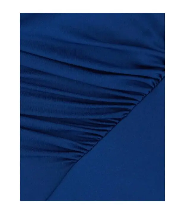 Victoria Beckham Blousey Midi Dress With Elastic Waistband