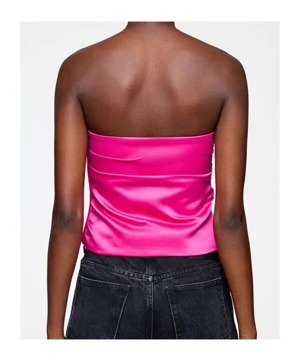 GANNI Top In Duchesse Satin