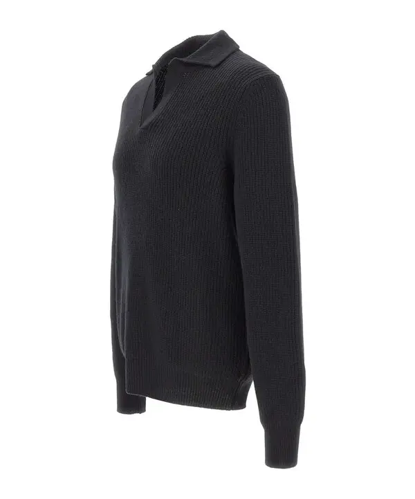 GRAN SASSO Long-sleeve Polo-collar Sweater