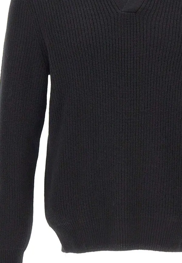 GRAN SASSO Long-sleeve Polo-collar Sweater