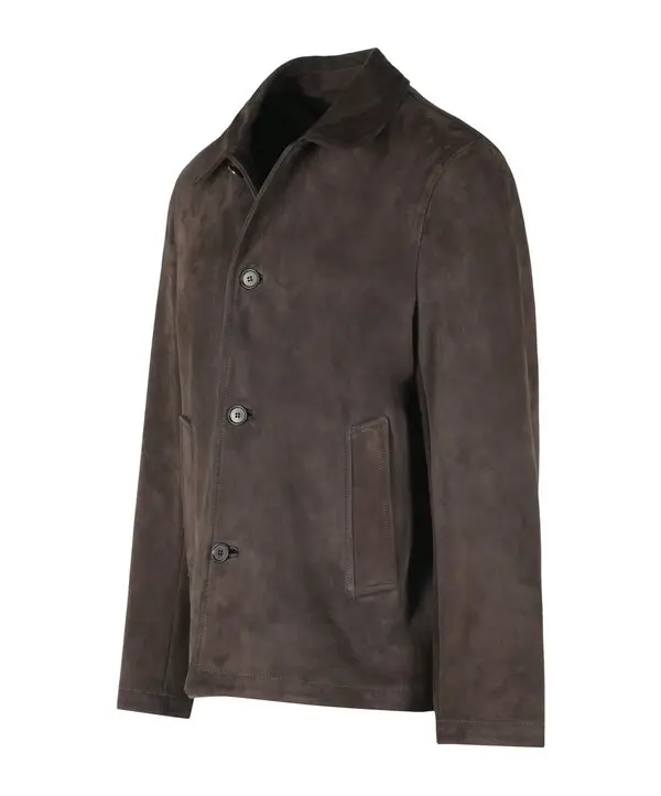 SALVATORE SANTORO Long-sleeve Jacket With Classic Collar And Button Closure