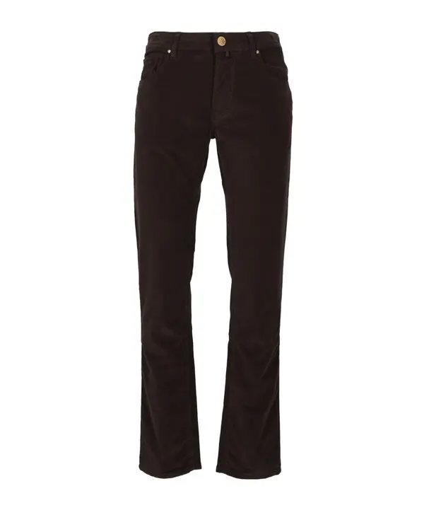 Jacob Cohen Logo Patch Straight-leg Pants