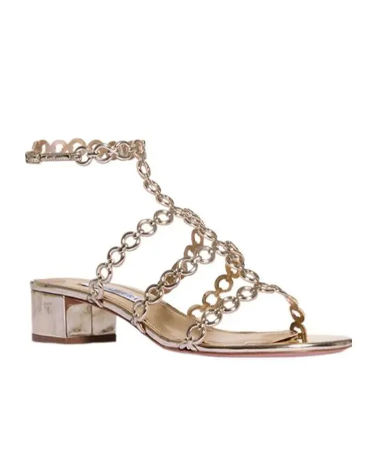 AQUAZZURA Infinity Chain Sandals