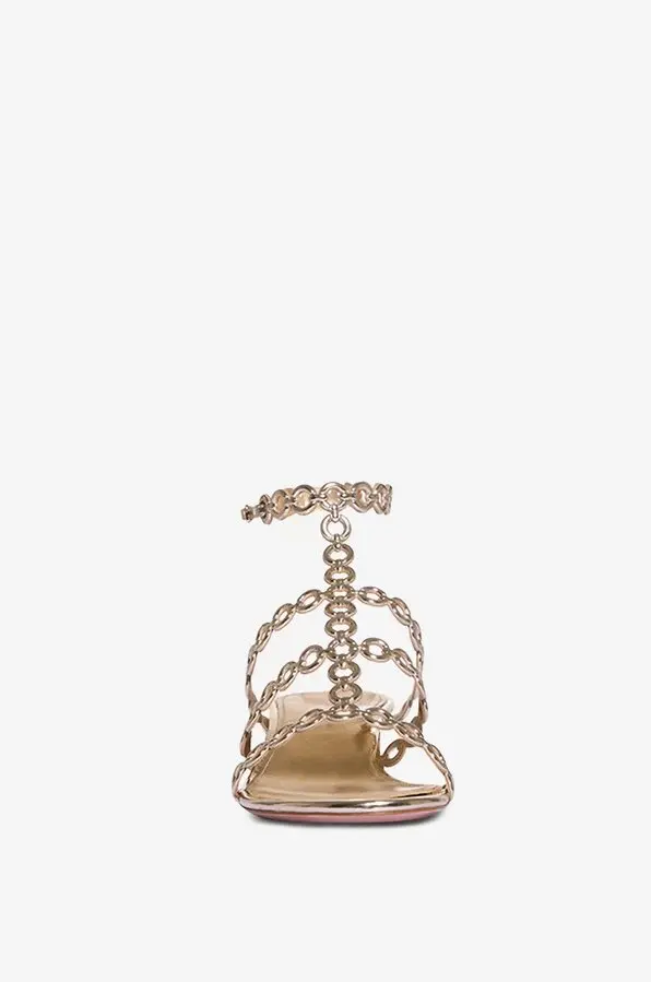 AQUAZZURA Infinity Chain Sandals