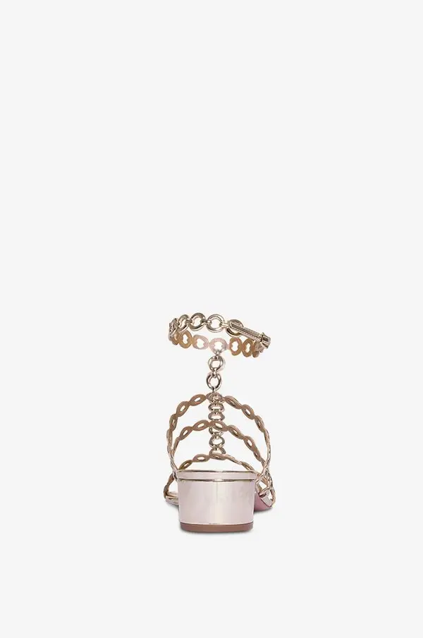 AQUAZZURA Infinity Chain Sandals