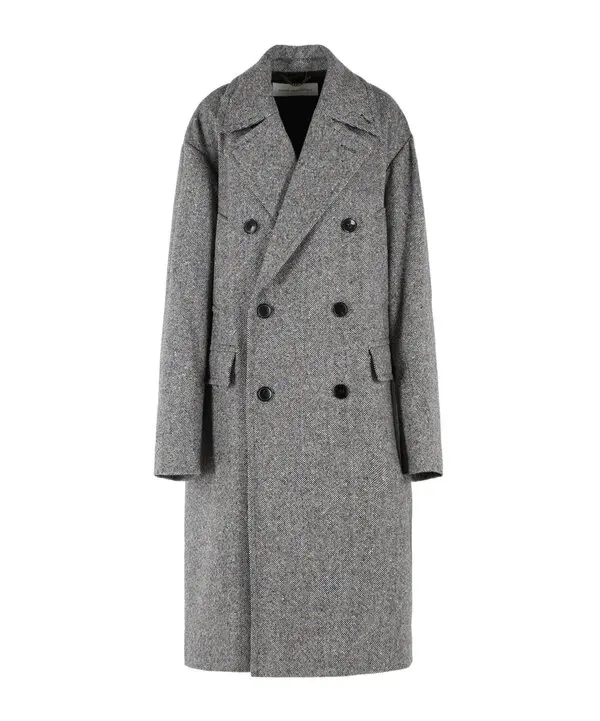 Dries Van Noten Rascott' Wool Coat - Grey