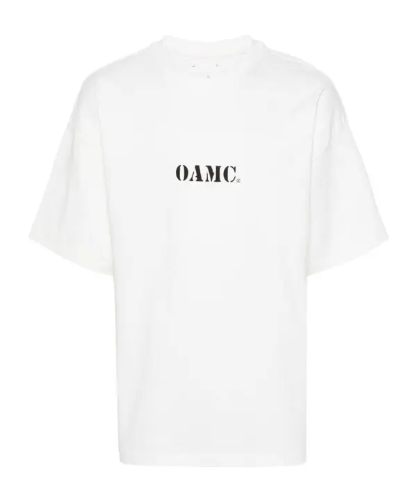 OAMC Logo-print Organic T-shirt - White