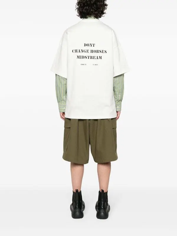 OAMC Logo-print Organic T-shirt