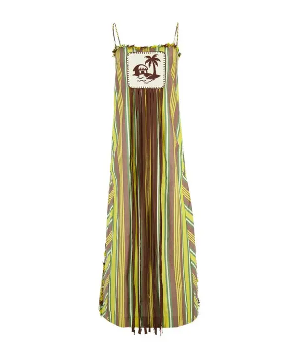 ALEMAIS Clover Midi Dress - Brown