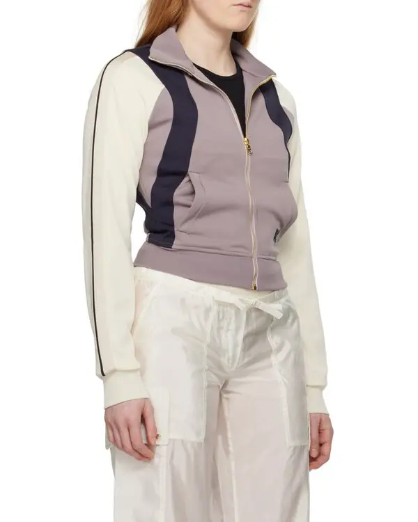 Palm Angels Pa Monogram Embroidered Colour-blocked Track Jacket