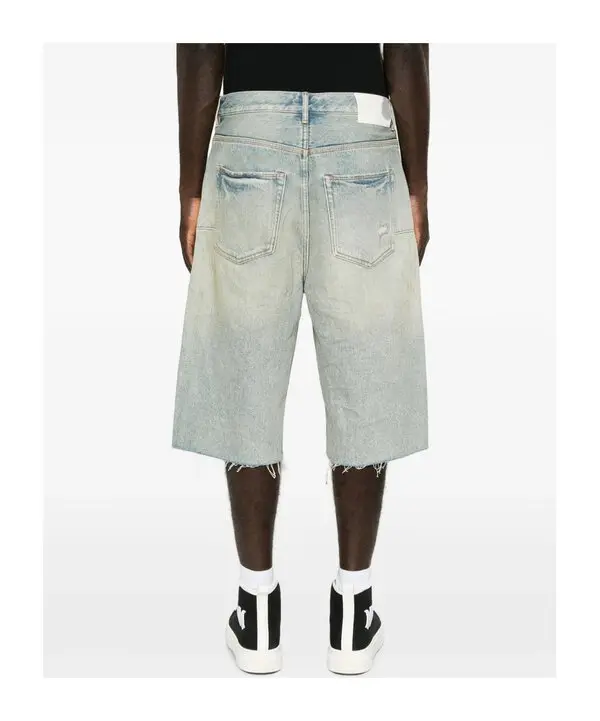 PURPLE BRAND Belt Loop Denim Shorts